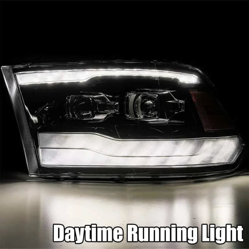 AlphaRex 09-18 Ram 1500HD LUXX Proj Headlight Plnk Style Jet Blk ...