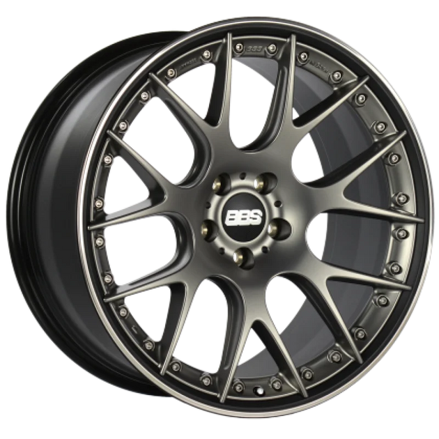 BBS CH-RII 20x11.5 5x130 ET47 CB71.6 Satin Platinum Center Black Lip...