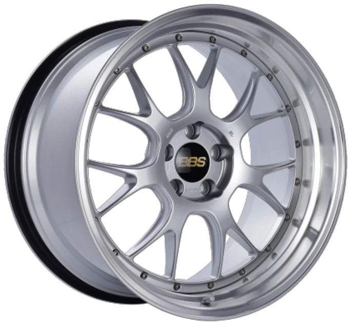 BBS LM-R 19x8.5 5x120 ET28 Diamond Silver Center Diamond Cut Lip...