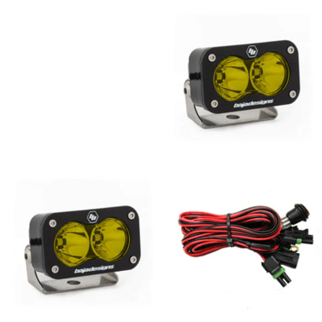 Baja Designs S2 Pro Series LED Light Pods Amber Lens Work/Scene...