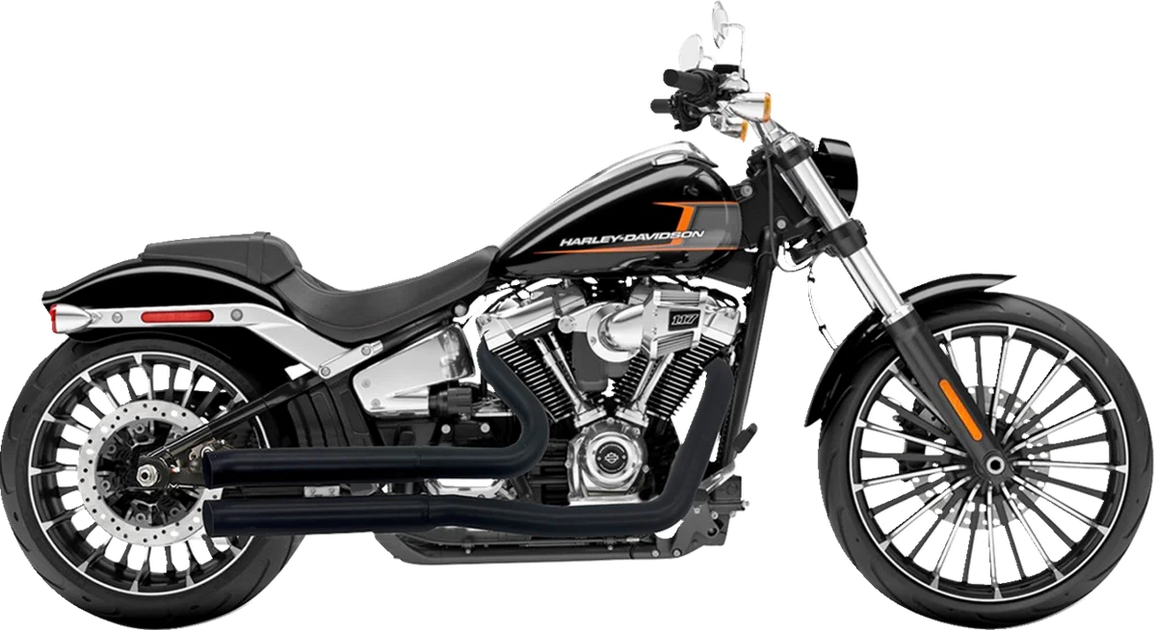 Bassani Pro Street Exhaust - Black 1S34DB fits 2018+ Harley-Davidson...