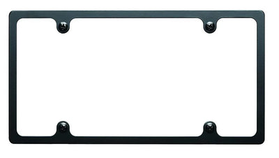 Billet Specialties License Plate Frame Slim Line Black – CI Motorsports