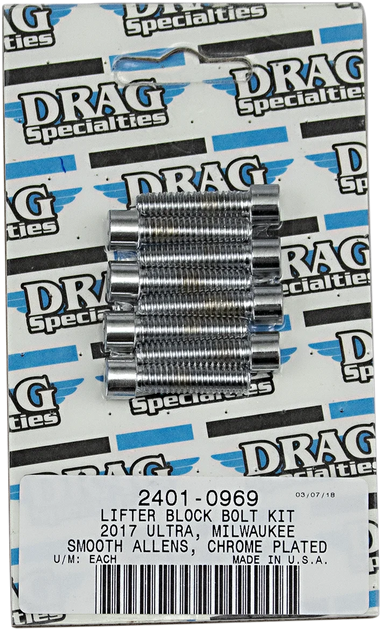 Drag Specialties DragSpecialties Bolt Kit - Lifter Block - Chrome...