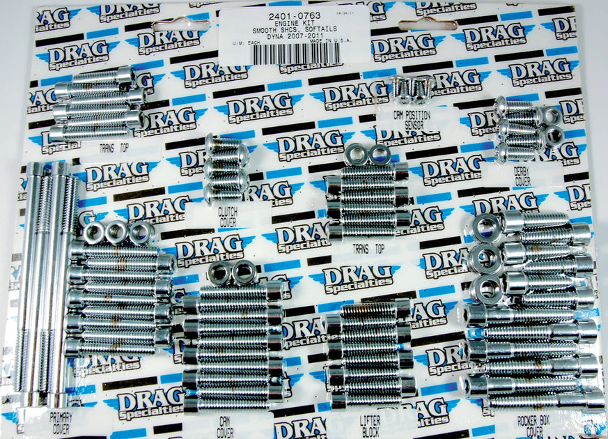 Drag Specialties DragSpecialties Bolt Kit - Motor - Smooth - Softail...