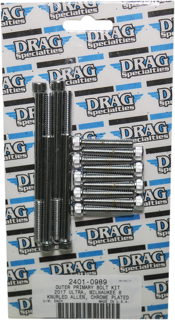 Drag Specialties DragSpecialties Bolt Kit - Outer Primary - Chrome...