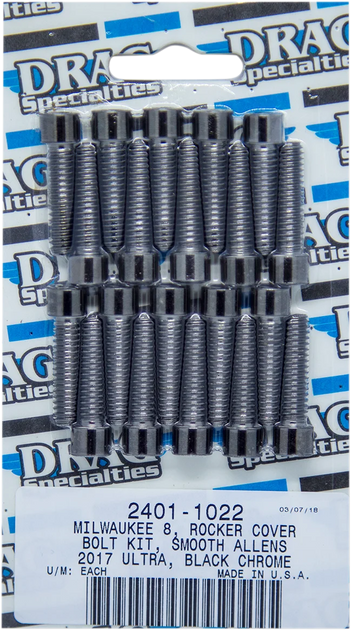 Drag Specialties DragSpecialties Bolt Kit - Rocker - Black/Chrome...