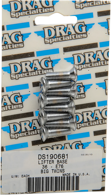 Drag Specialties DragSpecialties Bolt Set - Allen-Head - Lifter Base...