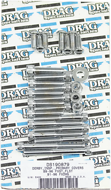Drag Specialties DragSpecialties Bolt Set - Primary - Knurled...
