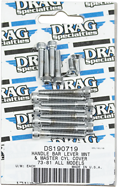 Drag Specialties DragSpecialties Bolt Set - Socket-Head - Handlebar...