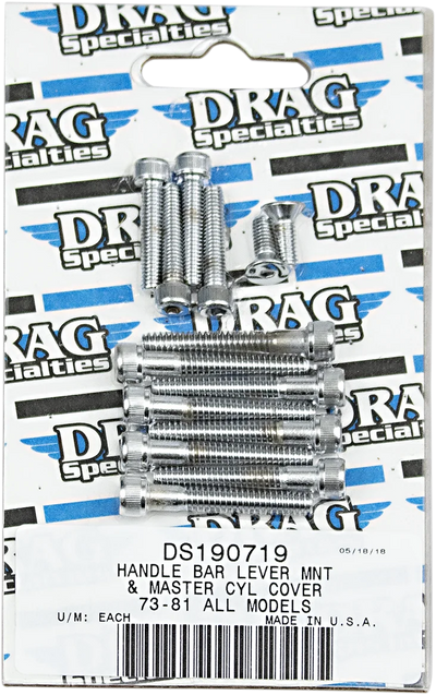 Drag Specialties DragSpecialties Bolt Set - Socket-Head - Handlebar...