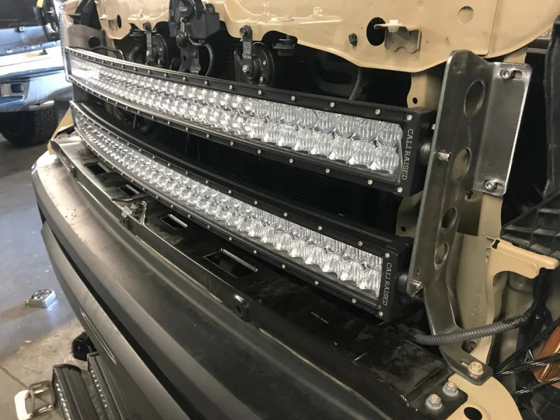Cali Raised LED 42 Hidden Grille Curved Led Light Bar Brackets Kit...