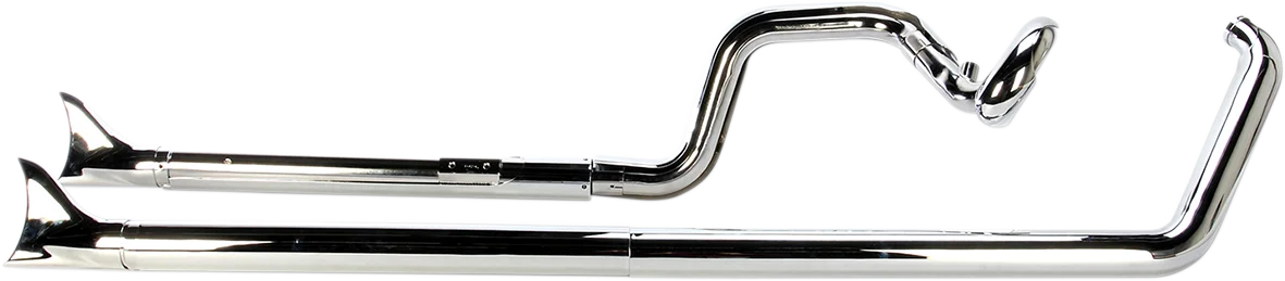 Cobra True Dual Exhaust - Fishtail - '07-'11 Softail 6988