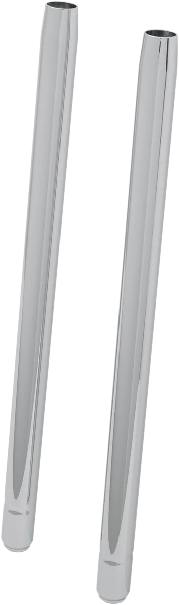 Custom Cycle Fork Tubes - 35 mm - 23.25" - Ultra Chrome - Showa T...