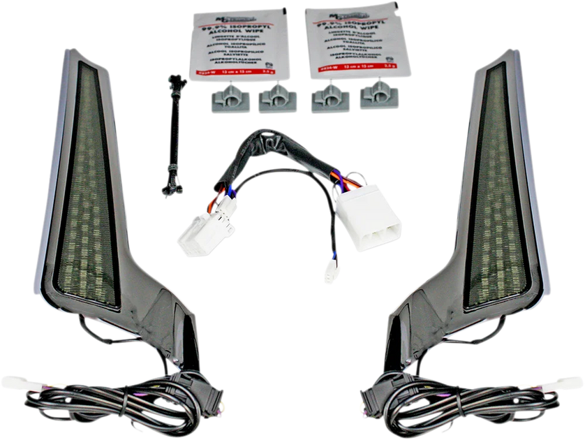 Custom Dynamics Fascia LED Light Panels - Chrome/Smoke CD-FASCIA-HD-CS