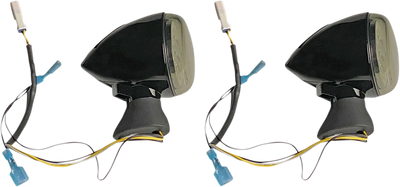 Custom Dynamics Front LED Turn Signal - Black - Scout PB-SCOUT-AW-BS