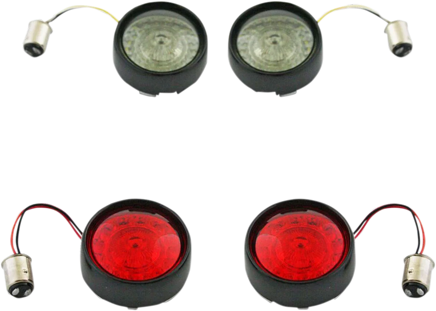 Custom Dynamics Full Bullet Turn Signal Conversion Kit - Black...