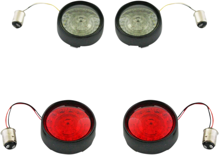 Custom Dynamics Full Bullet Turn Signal Conversion Kit - Black...