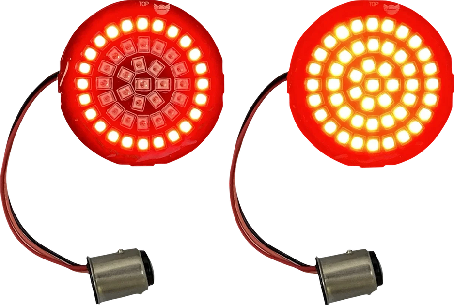 Custom Dynamics LED Rear Turn Signal Insert - Red - 1157 GEN-4-RR-1157