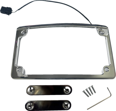 Custom Dynamics Lighted License Plate Frame - Chrome LPF-RAD-23CVO-C
