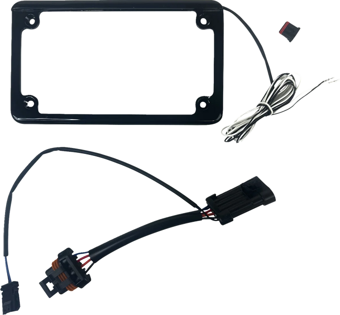 Custom Dynamics Lighted License Plate Frame - Gloss Black CD-LPF-GEN