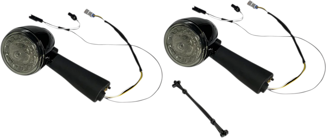 Custom Dynamics Rear LED Turn Signal Ringz - Smoke - Scout...