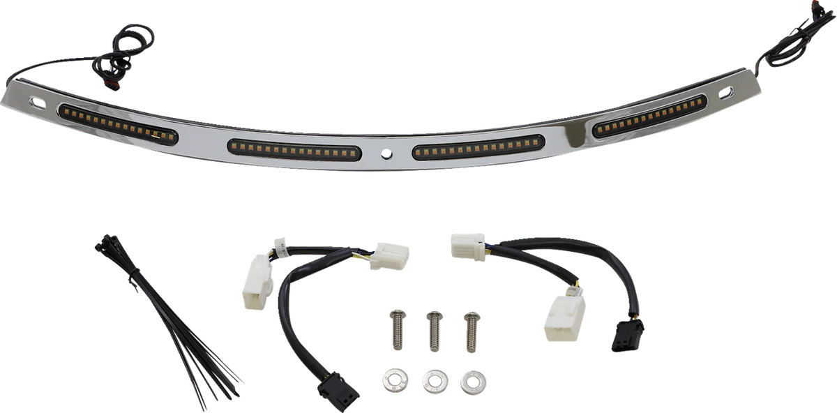Custom Dynamics Windshield Trim - Sequential Turn Signals - Chrome...