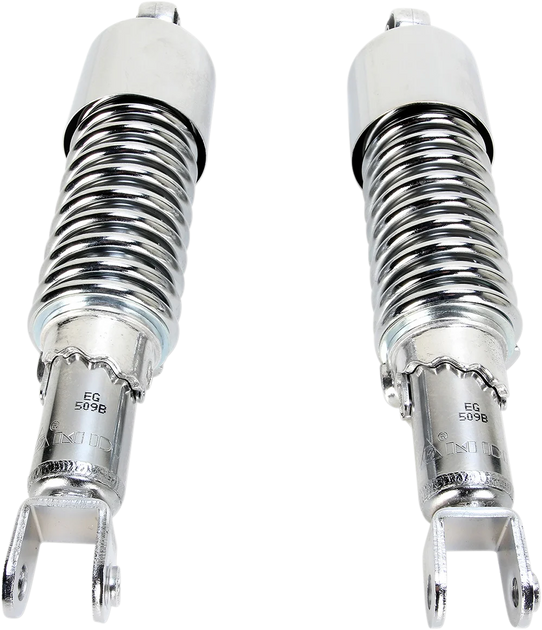 Emgo Custom Shorty Shocks with Shroud - Chrome Body/Chrome Spring...