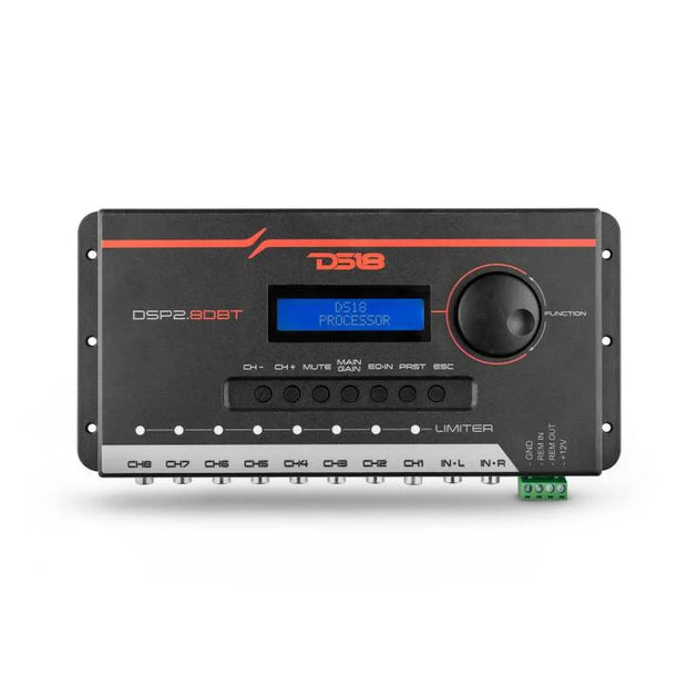 DS18 2-Channel In and 8-Channel Out Dual Signal Processor LCD Screen...