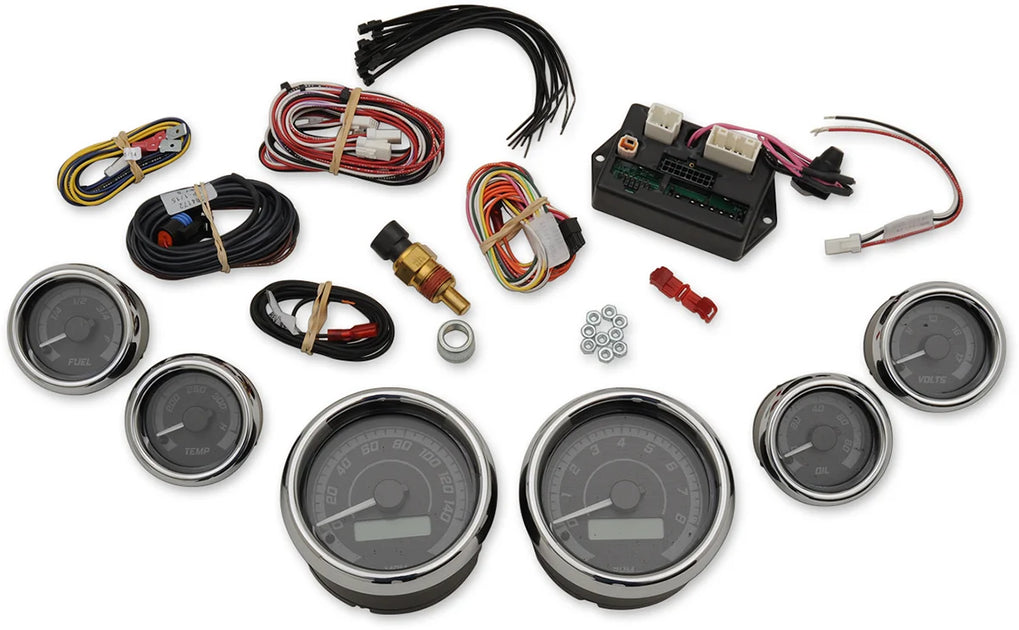 Dakota Digital MVX-8K Series Analog 6-Gauge Kit - Chrome Bezel...