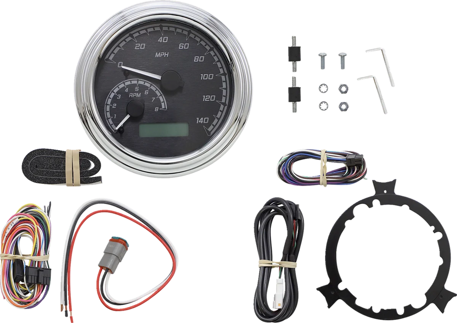 Dakota Digital MXV Series Analog Gauge System - Black/Gray/Chrome...