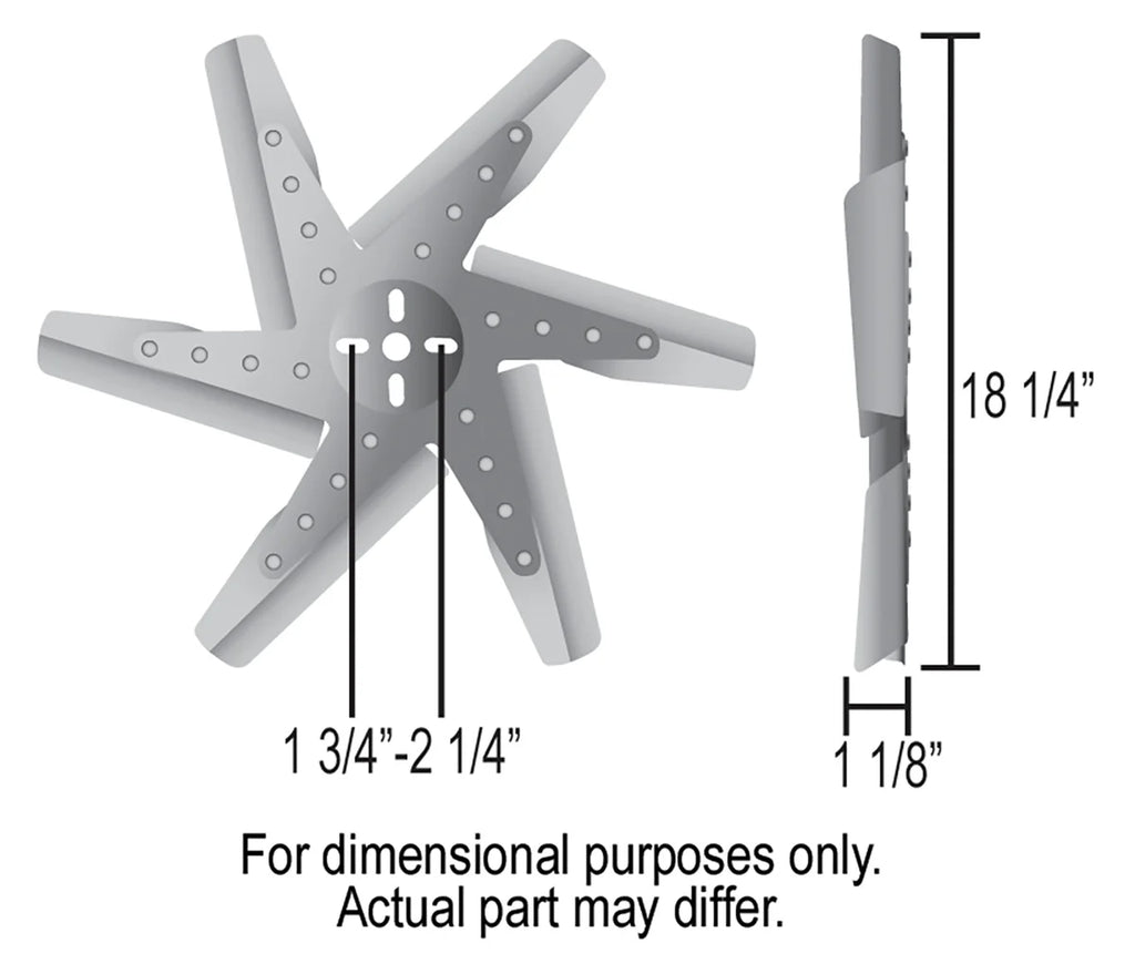 Derale 18" High Performance Stainless Steel Reverse Rotation Flex Fan...