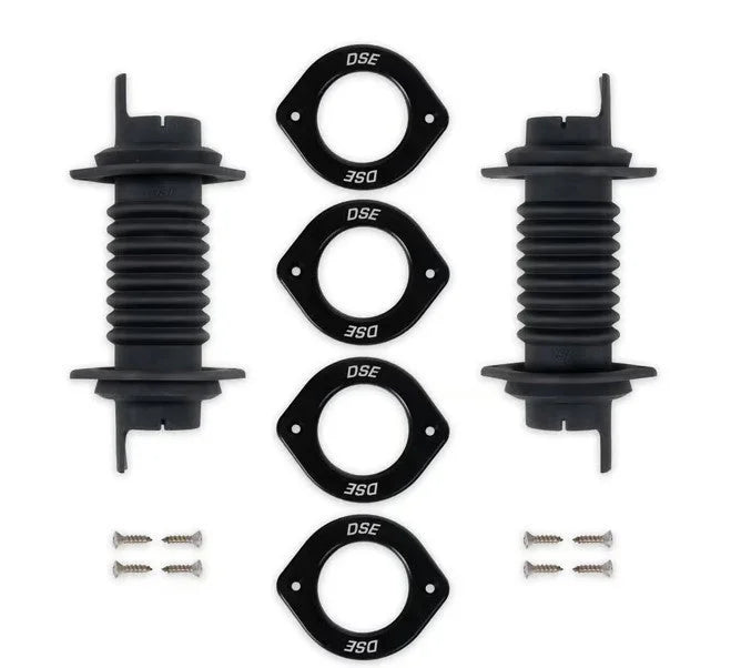 Detroit Speed and Engineering Door Jamb Wiring Boot Kit Black Anodize ...