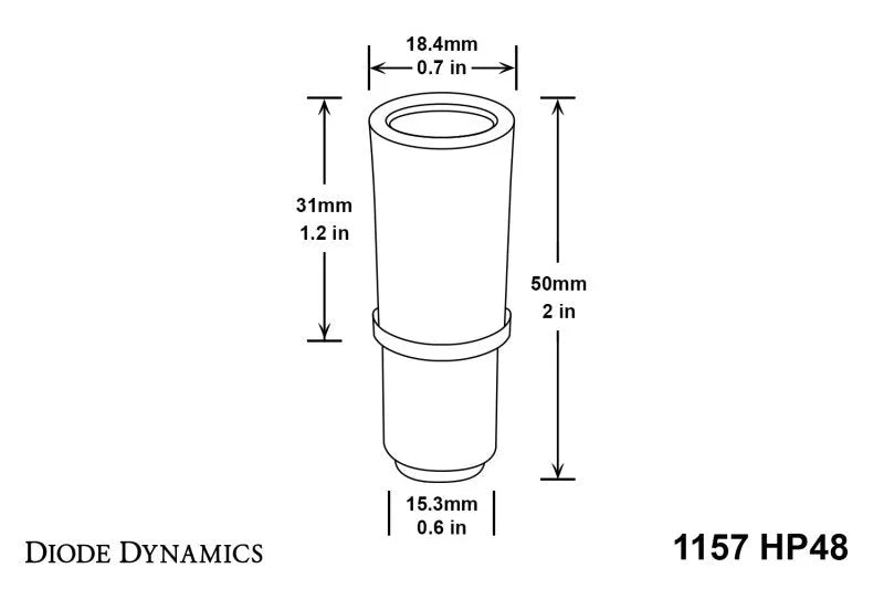 Diode Dynamics 1157 LED Bulb HP48 LED - Amber (Single) – CI Motorsports