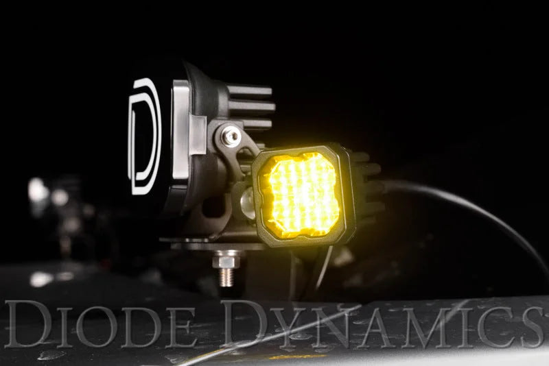 Diode Dynamics Stage Series C1 LED Pod Pro - Yellow Wide Standard ABL...