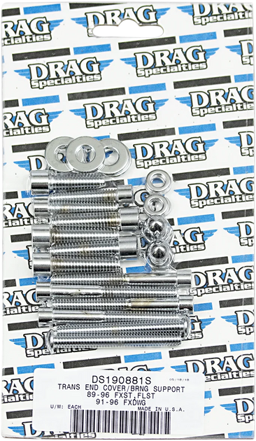 Drag Specialties Bolt Set - Transmission End Cover/Bearing Support...