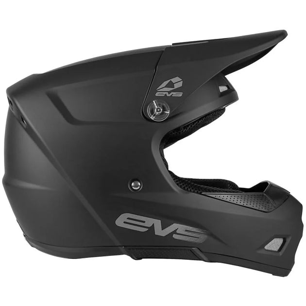 EVS T3 Solid Helmet Matte Black Youth - Large – CI Motorsports