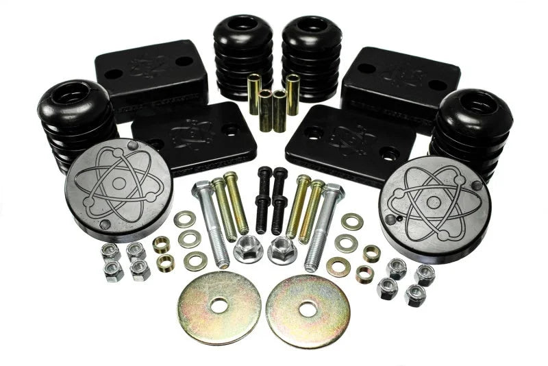 Energy Suspension Black Front Bump Stop Set (Set of 2) fits 2018-2020...