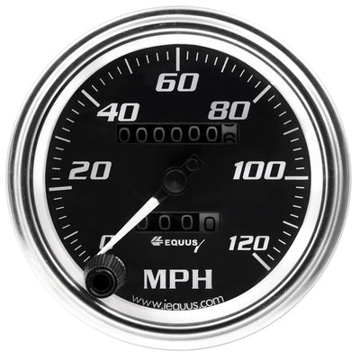 Equus GAUGE , SPEEDOMETER , 3-3/8" 0-120 MPH , 270 DEGREE SWEEP...