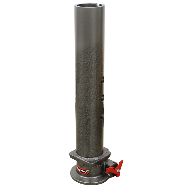 GEN-Y Hitch Viking 4in Round Tube Gooseneck Static Hitch w/SnapLatch...