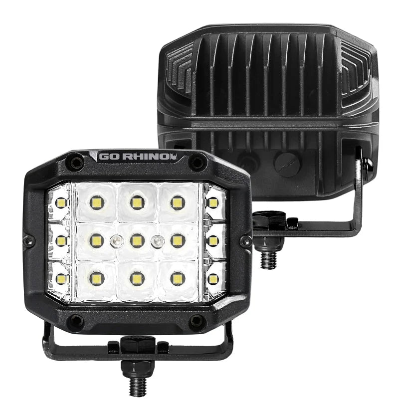 Go Rhino Xplor Bright Series Sideline Cube LED Spot Light Kit...