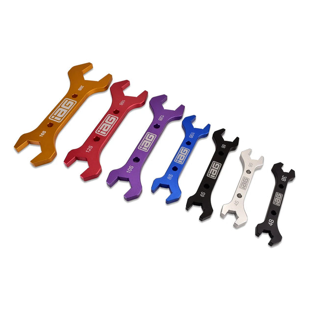 IAG Performance IAG 7-Piece Aluminum AN Wrench Set for 3AN - 20AN...