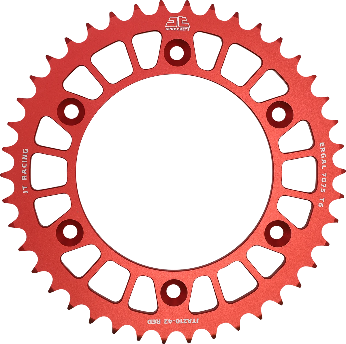 JT Sprockets Rear Sprocket - Red - 42 Tooth JTA210.42RED fits Honda ...