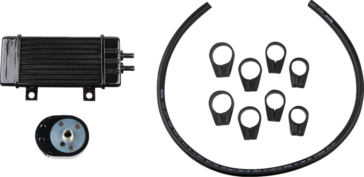 Jagg Oil Coolers Oil Cooler Kit - Vertical - WideLine 750-2000-0323