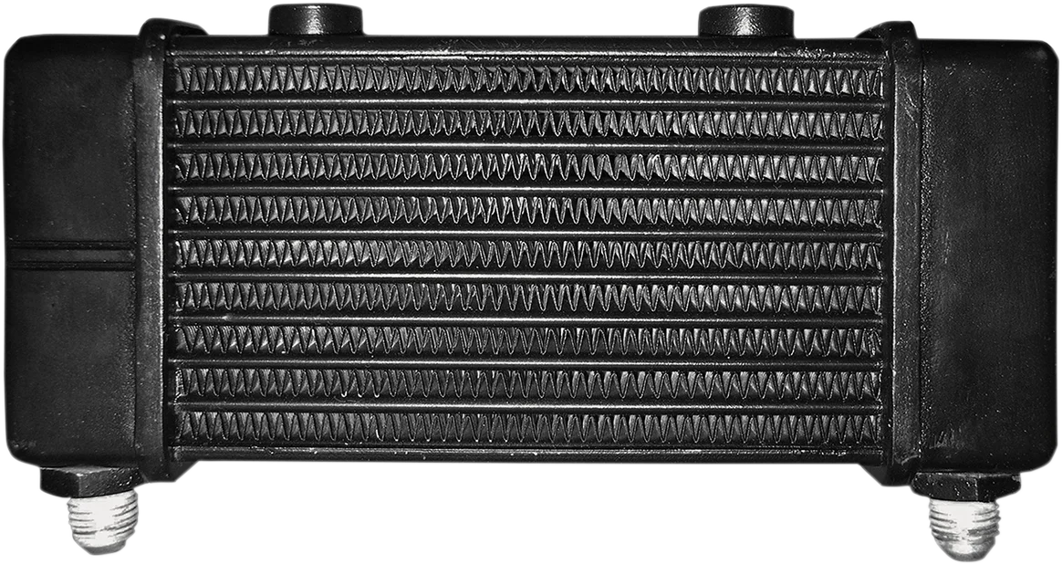 Jagg Oil Coolers Universal Oil Cooler - 10-Row - Gloss Black 3140