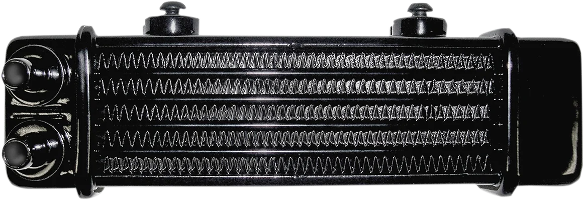 Jagg Oil Coolers Universal Oil Cooler - 6-Row - Gloss Black 3100