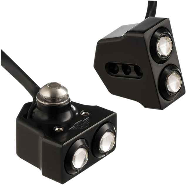 Joker Machine LED Side Mount Turn Signal - Black/Amber 05-208-AB