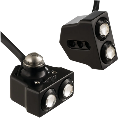 Joker Machine LED Side Mount Turn Signal - Black/Amber 05-208-AB