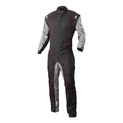 K1 RaceGear Suit Karting GK2 Adult Medium/Large Black/Red 10-GK2-R-ML