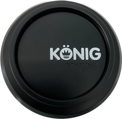 Konig Flow Formed Pop-in Center Cap - Heliogram/Neoform Black