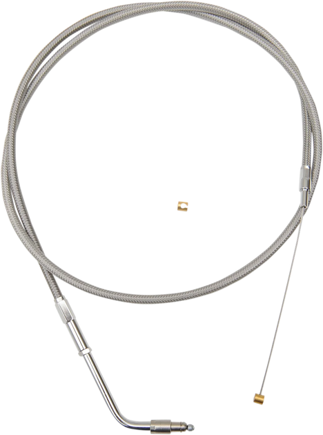 LA Choppers Throttle Cable - 18" - 20" - Stainless Steel LA-8100TH19